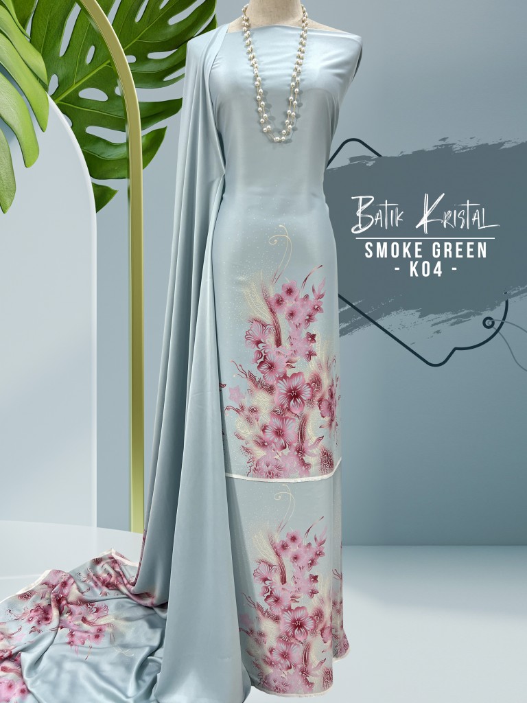 Batik Kristal - K04 [Smoke Green] - Naili Exclusive Legasi Batik