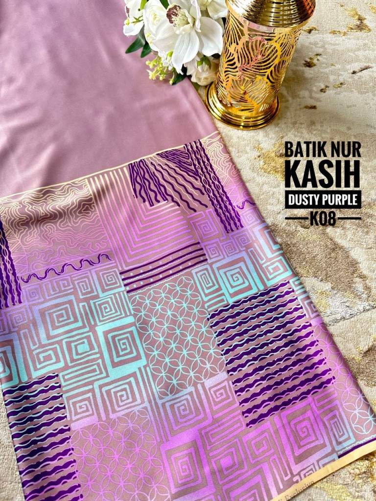 Batik Nur Kasih K08 [Dusty Purple] - Naili Exclusive Legasi Batik
