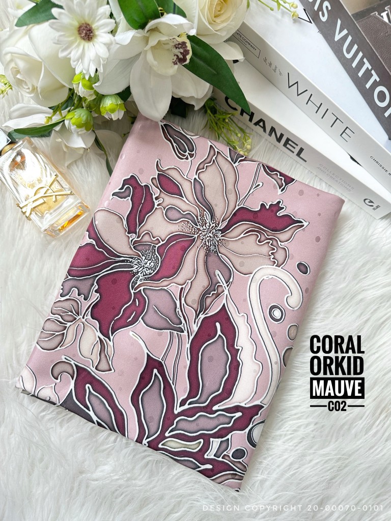 Coral Orkid - C02 [Mauve] - Naili Exclusive Legasi Batik