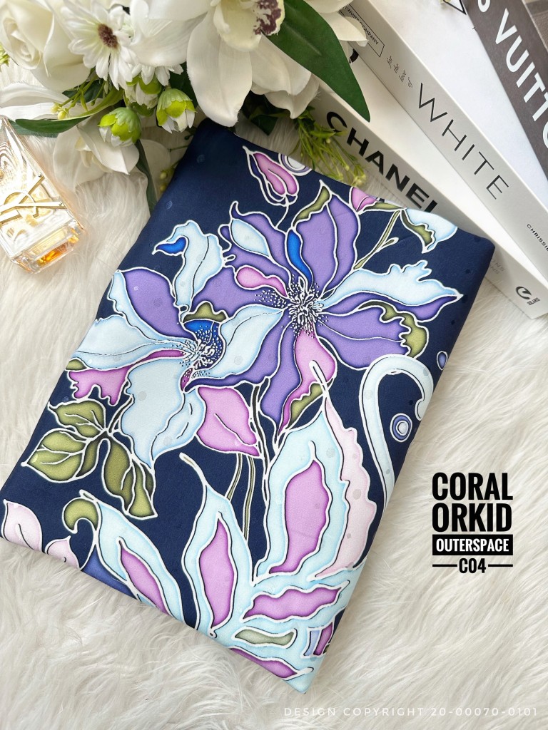 Coral Orkid - C04 [Outer Space] - Naili Exclusive Legasi Batik